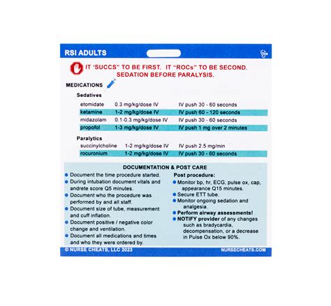 Rapid Sequence Intubation Rsi Badge For Nurses