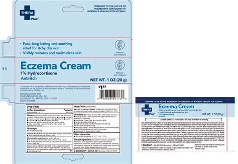 Dailymed Thera Plus Eczema Hydrocortisone Anti Itch Hydrocortisone Cream