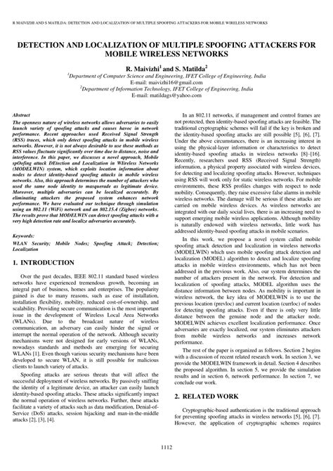 Pdf Detection And Localization Of Multiple Spoofing Attackers For