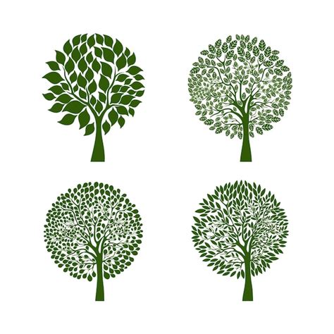 Premium Vector Tree Life Logo Design Elements Go Green Logo Template Icon Vector