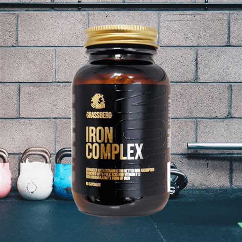 Grassberg Iron Complex (60 caps) Unflavoured - Minerals 5060244092204 ...