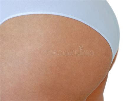 Woman Buttocks Clean Healthy Skin After Retouch Stretch Marks Removal