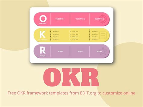 Customize An OKR Template Online