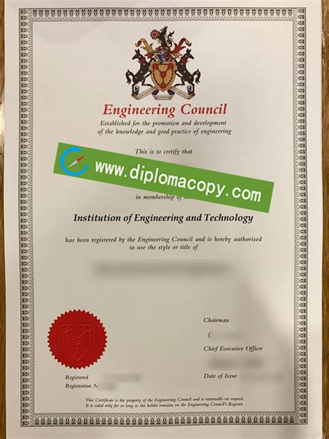 Engineering Council Iet Certificate For Sale Buy Fake Diplomas High