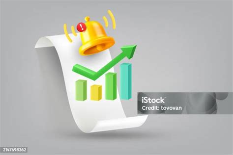종 화살표 차트가 있는 경영 개념 벡터 3d 일러스트 레이 션 3차원 형태에 대한 스톡 벡터 아트 및 기타 이미지 3차원 형태 노랑 느낌표 Istock