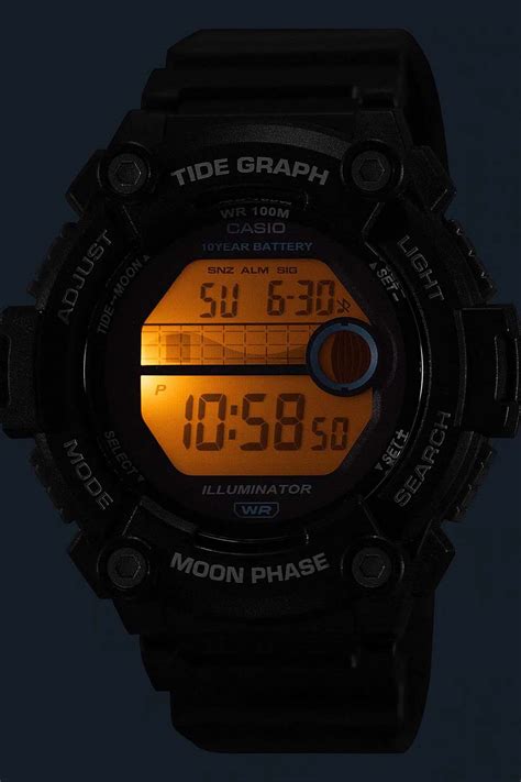 Casio Дигитален часовник с пластмасова каишка Индиго Emag Bg