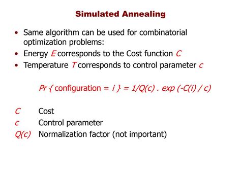 Ppt Simulated Annealing Powerpoint Presentation Free Download Id
