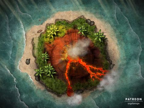 Volcano Angela Maps Free Static And Animated Battle Maps For Dandd