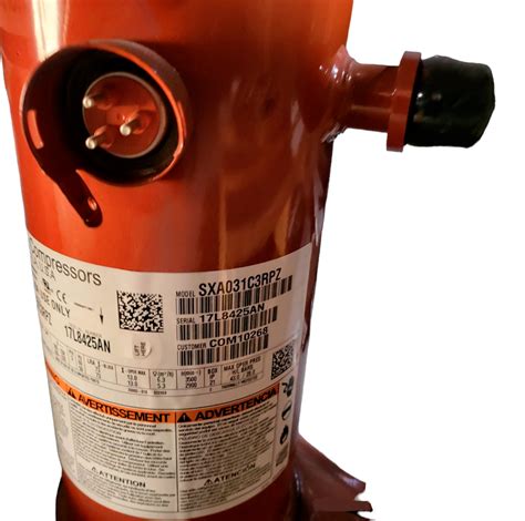 Trane Scroll Compressor Sxa031c3rpz Hvacparts