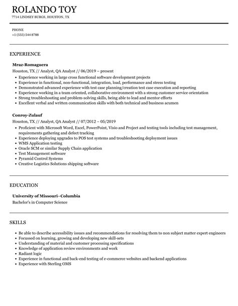 Analyst QA Analyst Resume Samples Velvet Jobs Analyst QA Analyst Resume Samples Velvet Jobs