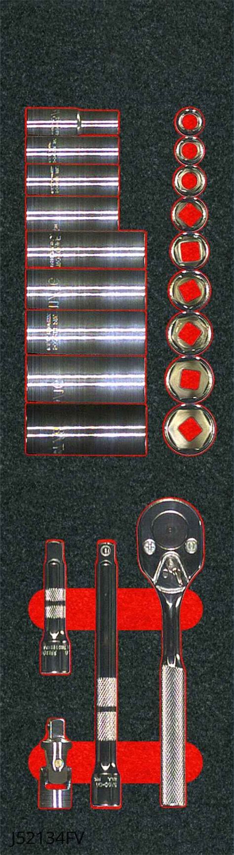 PROTO 3 8 In Drive Size 22 Pieces Socket Sets 806K91 J52134KV Grainger