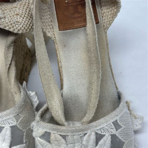 Tory Burch Shoes Tory Burch Emile Wedge Espadrille In Ivory Size 5 Poshmark