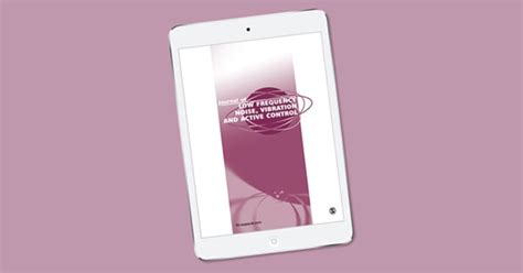 Journal Of Low Frequency Noise Vibration And Active Control All Issues