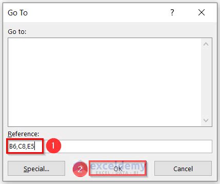 Selecting Non Adjacent Or Non Contiguous Cells In Excel Easy Ways