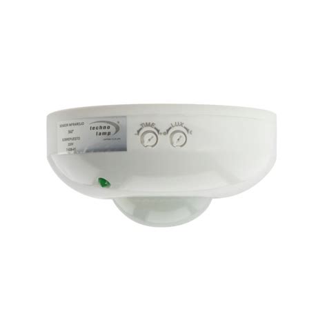 Sensor De Movimiento Infrarrojo 360° 1200w 6mt