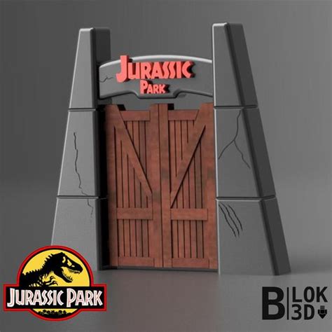 🚪 Jurassic Park Door・ Stl File For 3d Printing・cults