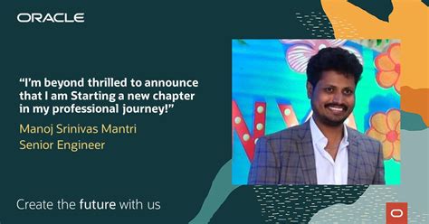 Manoj Srinivas Mantri On Linkedin Oracle Weareoraclecss