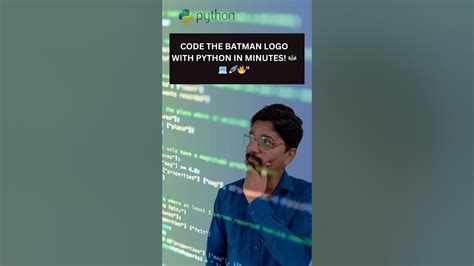 Code The Batman Logo With Python In Minutes 🦇💻shortsviral Python