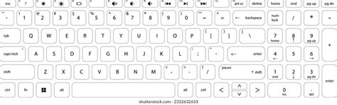 Keyboard Vector Black White Modern Hp Stock Vector Royalty Free 2332632633 Shutterstock