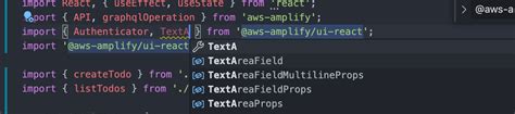 TextAreaField Is Not Exported From Aws Amplify Ui React Issue Aws Amplify Amplify Ui