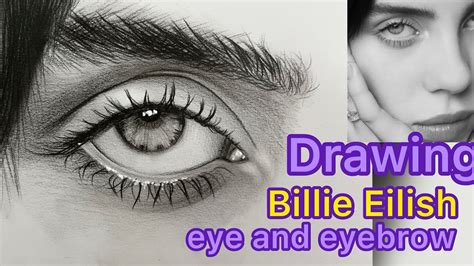 Drawing Billie Eilish Eye And Eyebrow🫶 Youtube