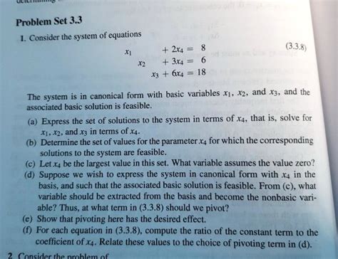 problem set 3 3 1 consider the system of equations x1 2x4 8 3 3 8