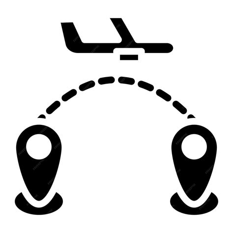 Premium Vector Direct Flight Line Illustration