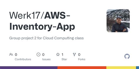 GitHub Werk17 AWS Inventory App Group Project 2 For Cloud Computing Class