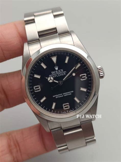 Rolex Explorer 36mm Black Dial Steel Unisex Watch Ref114270