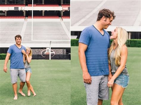 Matthew Stafford Engagement Pictures At Sanford Stadium