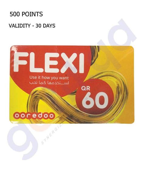 Getit Qa Shop For Ooredoo Flexi 60 Card Online In Qatar