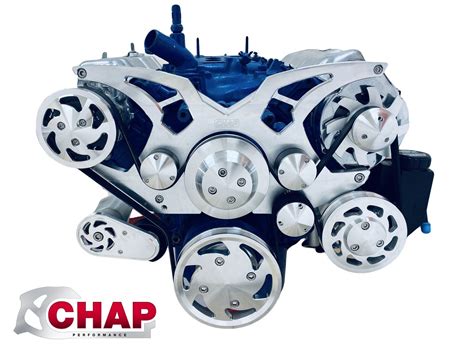 Big Block Ford 429 460 Serpentine Pulley Kit ALT PS AC - Chap Performance