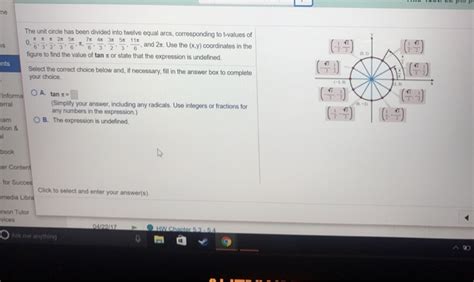 solved the unit circle has been divided into twelve equal