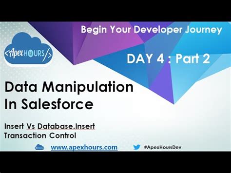 DML Statement Vs Database Methods In Salesforce Apex Hours