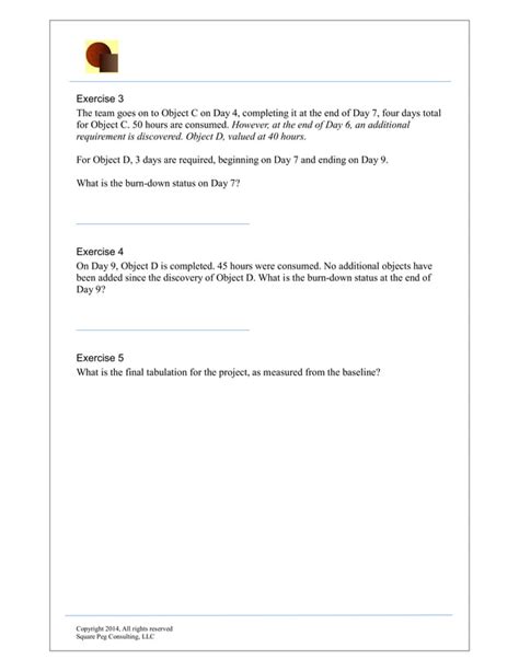 Agile Earned Value Exercise Pdf