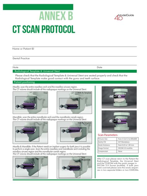 Ct Scan Protocol 2 Pdf Dentistry Branches Medical Specialties