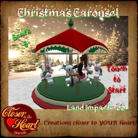 Second Life Marketplace Christmas Carousel Boxed