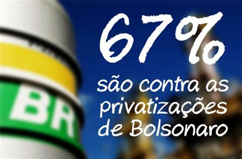 Maioria Dos Brasileiros é Contra Programa De Privatizações De Bolsonaro Sindicom