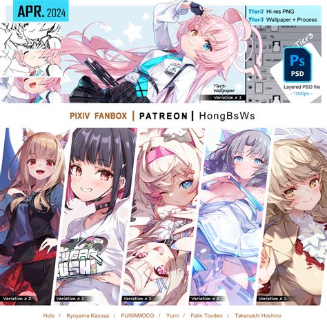 April 2024 Illustration Pack Preview By Hong Bsws On Deviantart
