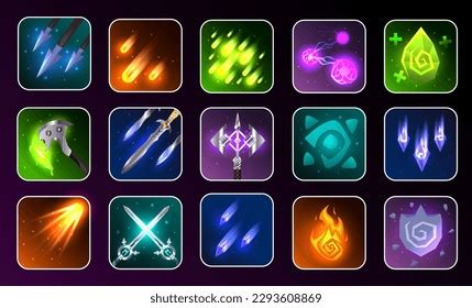Rpg Game Icon Fantasy Game Icons Stock Vector Royalty Free Shutterstock