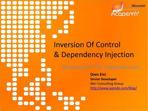 Ppt Inversion Of Control And Dependency Injection Powerpoint Presentation Id3477122
