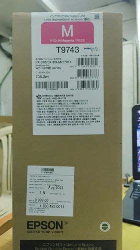 Magenta Epson T 9743 Plotter Cartridge At ₹ 8200 In Mumbai Id