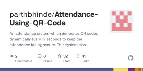 GitHub Parthbhinde Attendance Using QR Code An Attendance System Which Generates QR Codes