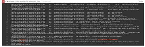 data node timing out on fetching history for segment step · issue