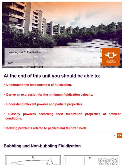 Learning Unit 7 Fluidization Cont Pdf Fluidization Solid