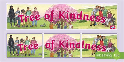Tree Of Kindness Display Banner Teacher Made Twinkl