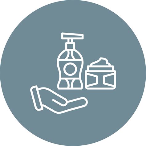 Professional Skin Care Line Circle Background Icon 17622522 Vector Art