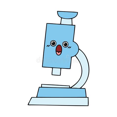 Cute Cartoon Microscope Stock Vector Illustration Of Microscope 149271674