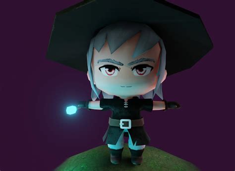 Mage Chibi 3d Model Flippednormals