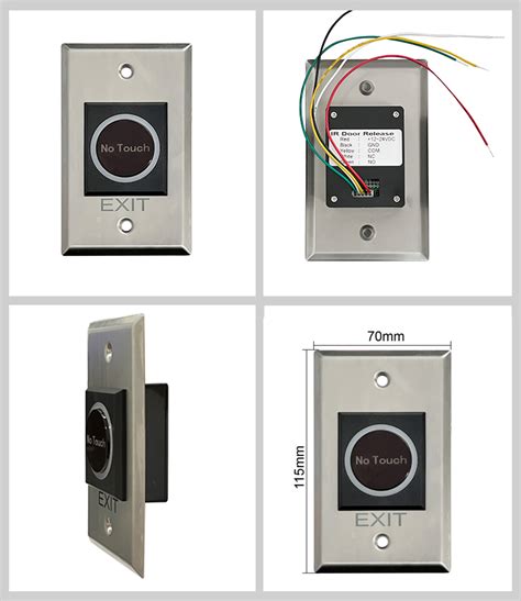 infared no touch door release button op16 products sib technology